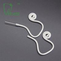 China Dental Flex Bend Saliva Ejector Tips White Tongue Holder With 5 Suction Holes for sale