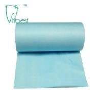 China Waterproof Blue Disposable Dental Bibs In Rolling Type for sale
