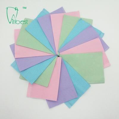 China 33x45cm Dental Protective Wear , Disposable Patient Bibs Without Tie for sale