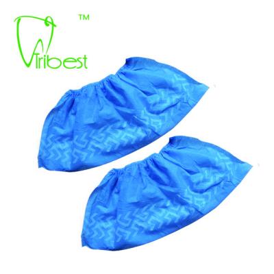 China Non Woven PP Dental Protective Wear , Non Slip Disposable Shoe Covers for sale