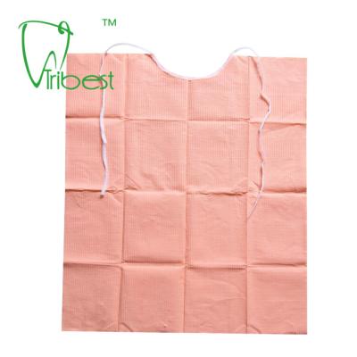 China Disposable Dental Protective Wear , Waterproof Dental Patient Bibs With Tie for sale