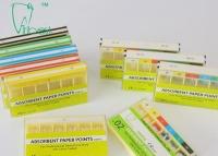 China Endodontic Dental Absorbent Paper Points 0.06 Taper With MM Mark for sale