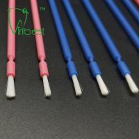 China Bendable Colorful Handle Dental Micro Applicators With White Hair for sale