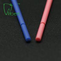 China Bendable Colorful Handle Dental Micro Applicators With White Hair for sale