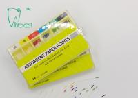 China Endodontic Dental Absorbent Paper Points 0.06 Taper With MM Mark for sale