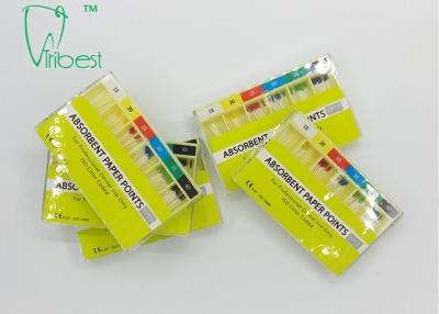 China Endodontic Dental Absorbent Paper Points 0.06 Taper With MM Mark for sale