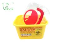 China FDA Medical Waste Plastic Disposable Sharps Container for sale
