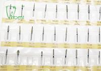 China Silver Dental Diamond Burs , Friction Grip Dental Burs For High Speed Handpiece for sale
