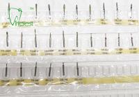 China Silver Dental Diamond Burs , Friction Grip Dental Burs For High Speed Handpiece for sale