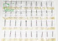 China Silver Dental Diamond Burs , Friction Grip Dental Burs For High Speed Handpiece for sale