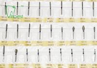 China Silver Dental Diamond Burs , Friction Grip Dental Burs For High Speed Handpiece for sale