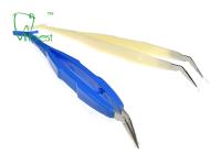 China Oral Examination Dental Tweezer ABS Handle Stainless Steel Head for sale
