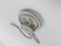 China Dental Flex Bend Saliva Ejector Tips White Tongue Holder With 5 Suction Holes for sale