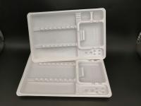 China Small 19x14.8cm PP Plastic Dental Instrument Trays for sale