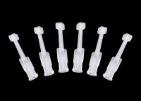 China Plastic PP Dental Whitening Syringe Cap Clear White for sale
