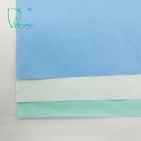 China 30x30cm Dispossable Dental Medical Crepe Paper Colorful for sale