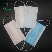 China Anti Bacteria Disposable Non Woven Face Mask 3 Ply Surgical With Tie On for sale