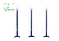China Medical disposable Syringe with Needle 1ml Luer Lock Slip Plastic Dental Syringe for sale