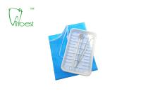 China Metal Plastic 5 In 1 Disposable Dental Kit 5in1 Dental Kit For Examination for sale