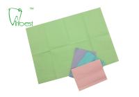 China 2 Ply Paper 1 Ply Film Disposable Dental Bibs 33x45cm Without Tie for sale