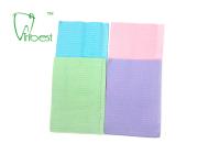 China 2 Ply Paper 1 Ply Film Disposable Dental Bibs 33x45cm Without Tie for sale