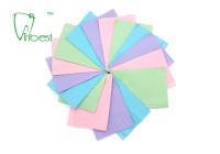 China 2 Ply Paper 1 Ply Film Disposable Dental Bibs 33x45cm Without Tie for sale