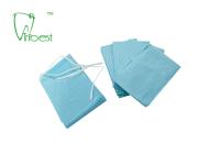 China 2 Ply Paper 1 Ply Poly Disposable Dental Bibs Dental Protective Wear With Tie for sale