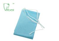 China 2 Ply Paper 1 Ply Poly Disposable Dental Bibs Dental Protective Wear With Tie for sale