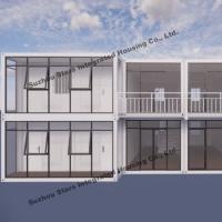 China Customized Pre Built Modular Homes , Two Story Container House With Toilets for sale