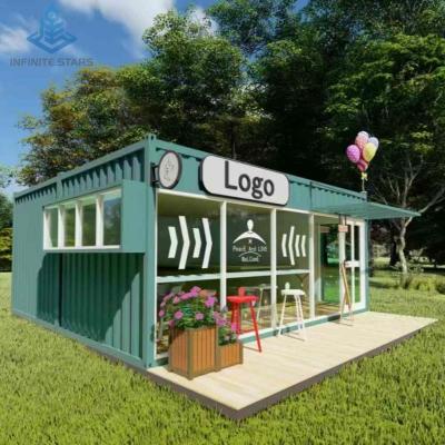 China 20ft 40ft Container Modifications Prefab Luxury Custom Modular Home Cube Tiny House Shop Supermarket for sale