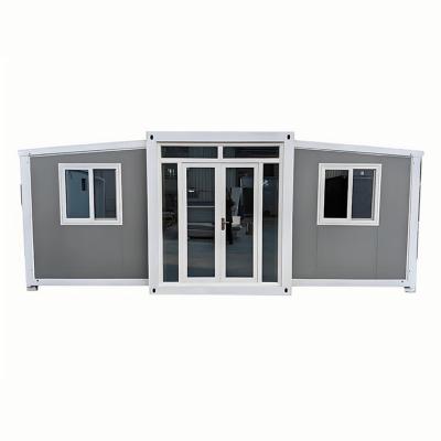 China Double Wing Prefab Expandable Container House Contemporary Design Style for sale