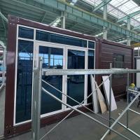 China Double-Panel Glass Curtain Module Galvanized Frame Plug Play Design for sale