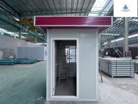 China Customizable Mobile Steel Security Booth Durable Aluminum Window Included for sale