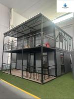 China Two-Story Dual-Wing Foldable Expandable Container House CE / Eurocode Certified For Pop-Up Hospitality VIP Lounges for sale