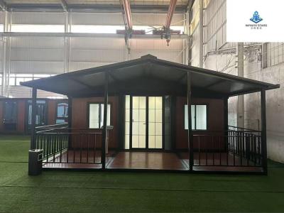 China Foldable Expandable Container House With Insulation Fireproof Rock Wool Panels Color Steel Plate for sale