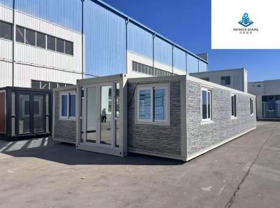 China Pop-Up Hospitality Foldable Expandable Container House with Insulation Fireproof Rock Wool Panels for sale