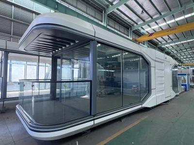 China Futuristic Curved Design Space Capsule House with Lightweight Aluminum Shell for 20-30% Rental Yield Boost for sale