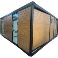 China Golden Metal Carved Panels Prefab Bungalow with Galvanized Steel Frame for Quick-Build Luxury Living for sale