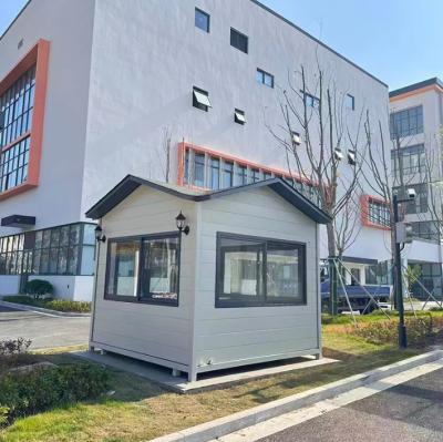 China Heavy-duty Steel Prefabricated Guard Booth with Ballistic-resistant Materials and Fully Assembled Delivery for sale