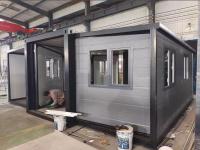 China Expandable Container House with Q235B/Q345B Steel Frames, 15mm Fiber Cement Floor, and 15+ Year Lifespan for sale
