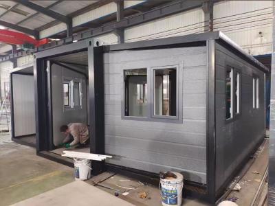 China Expandable Container House with Q235B/Q345B Steel Frames, 15mm Fiber Cement Floor, and 15+ Year Lifespan for sale