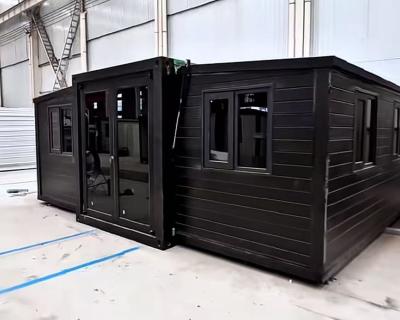 China Durable Q235B/Q345B Steel Frames Expandable Container House with 15mm Fiber Cement Floor and 15+ Year Lifespan for sale