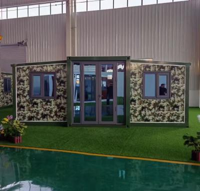 China 20ft Size Expandable Container House with Steel Frame Structure and 15+ Year Lifespan for sale