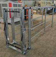 China Galvanized Steel Sheep Goat Restraint Frame | Easy Operation for Vaccination, Injection & Marking | Extendable 2m/4m Fence for sale