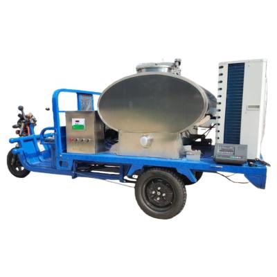 China Mobile Milk Cooling Tank Tricycle for sale