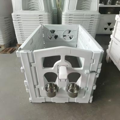 China Indoor HDPE Plastic Calf Hutch for sale