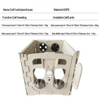 China Indoor HDPE Plastic Calf Hutch for sale