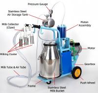China Piston Milking Machine-Single Bucket for sale