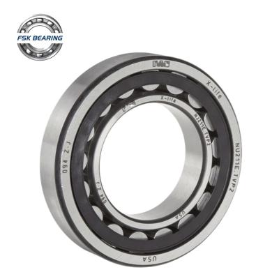 China Nylon Cage NJ317-E-XL-TVP2 Single Row Cylindrical Roller Bearings 85*180*41 mm for sale