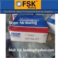 China Low Noise Single Row NUP206ECP Cylindrical Roller Bearing for Reducer / Air Compressor for sale